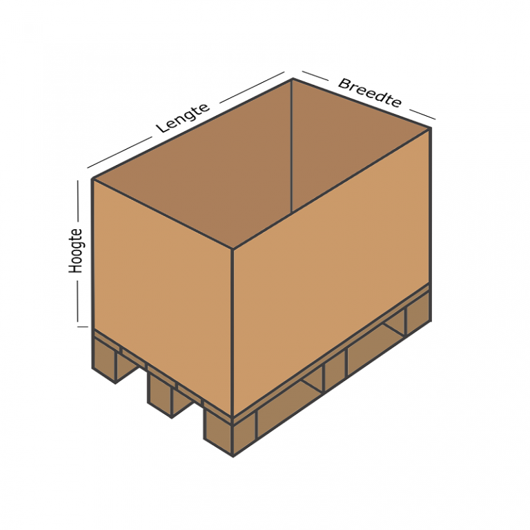 Palletdoos Model 0200 op maat